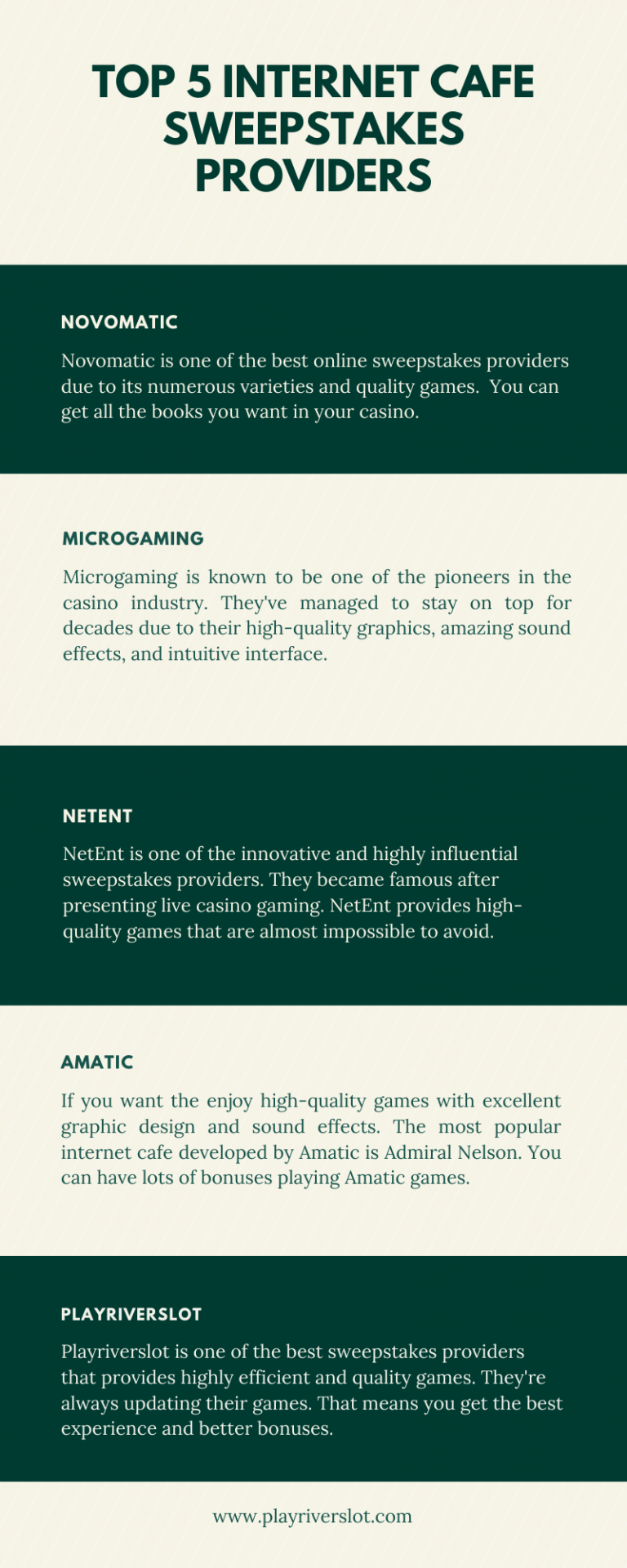 Top 5 Internet Cafe Sweepstakes Providers • PlayRiverSlot